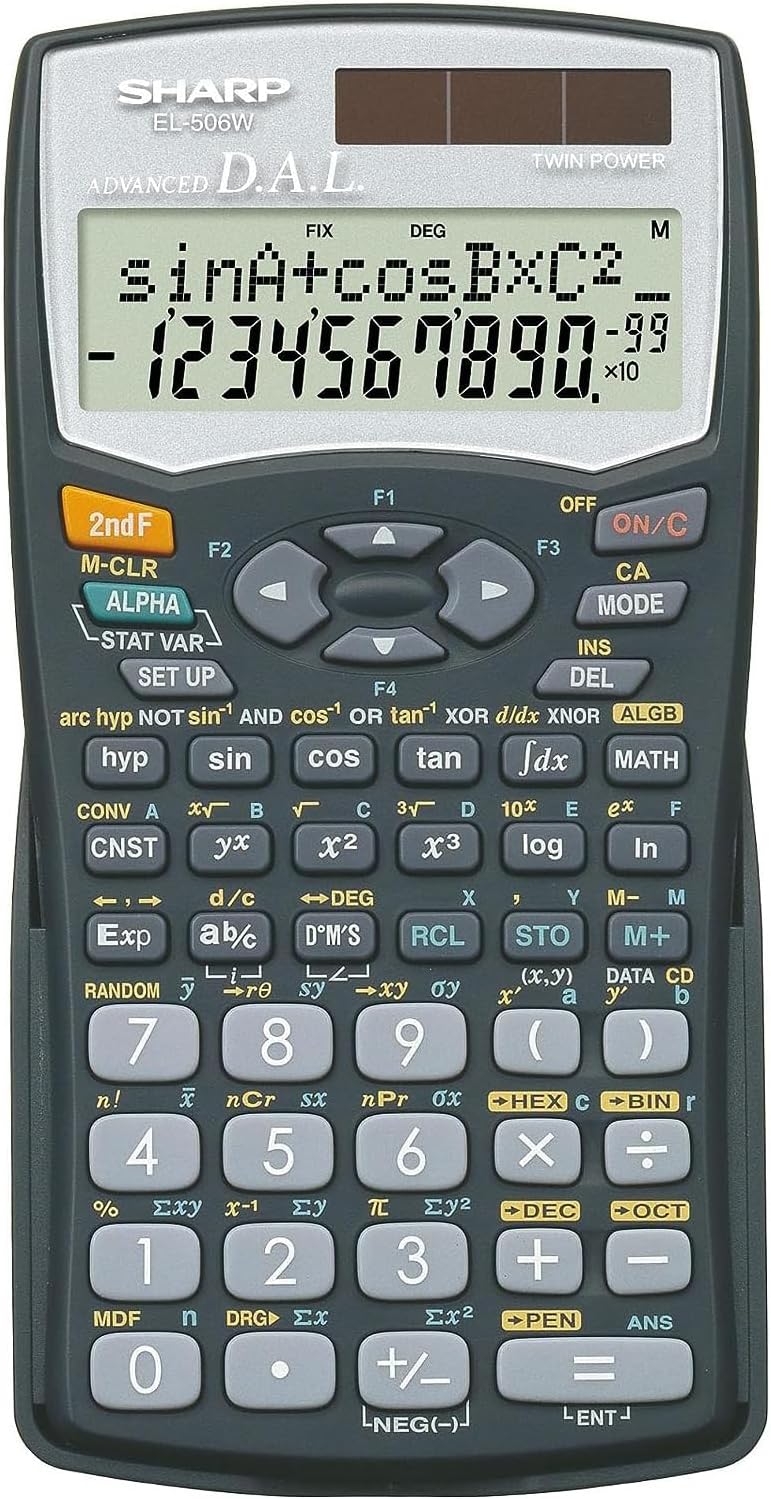 Sharp EL-506WBBK Scientific Calculator : Amazon.ca: Office Products