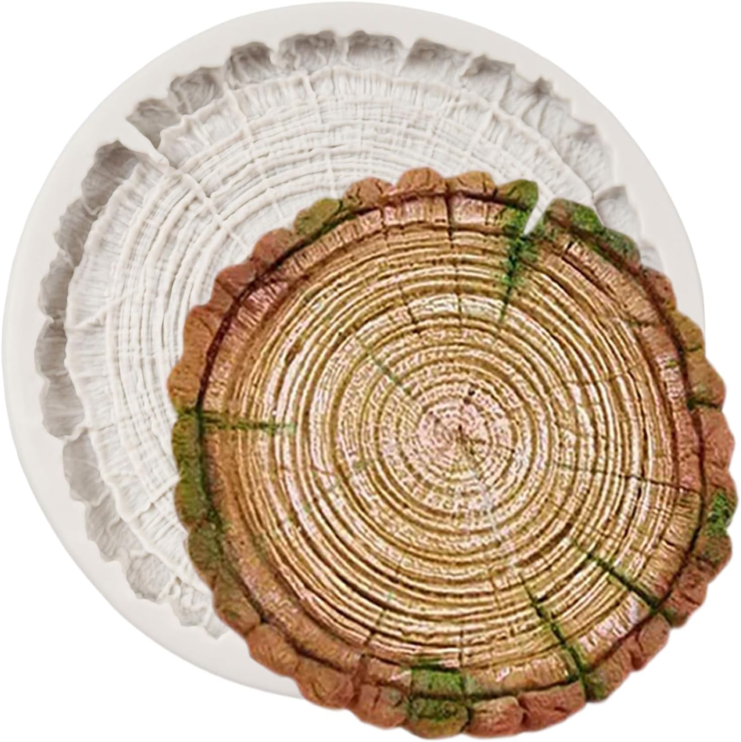 Amazon.com: FCKEMLDS Molde de fondant para tocón de árbol, molde de ...