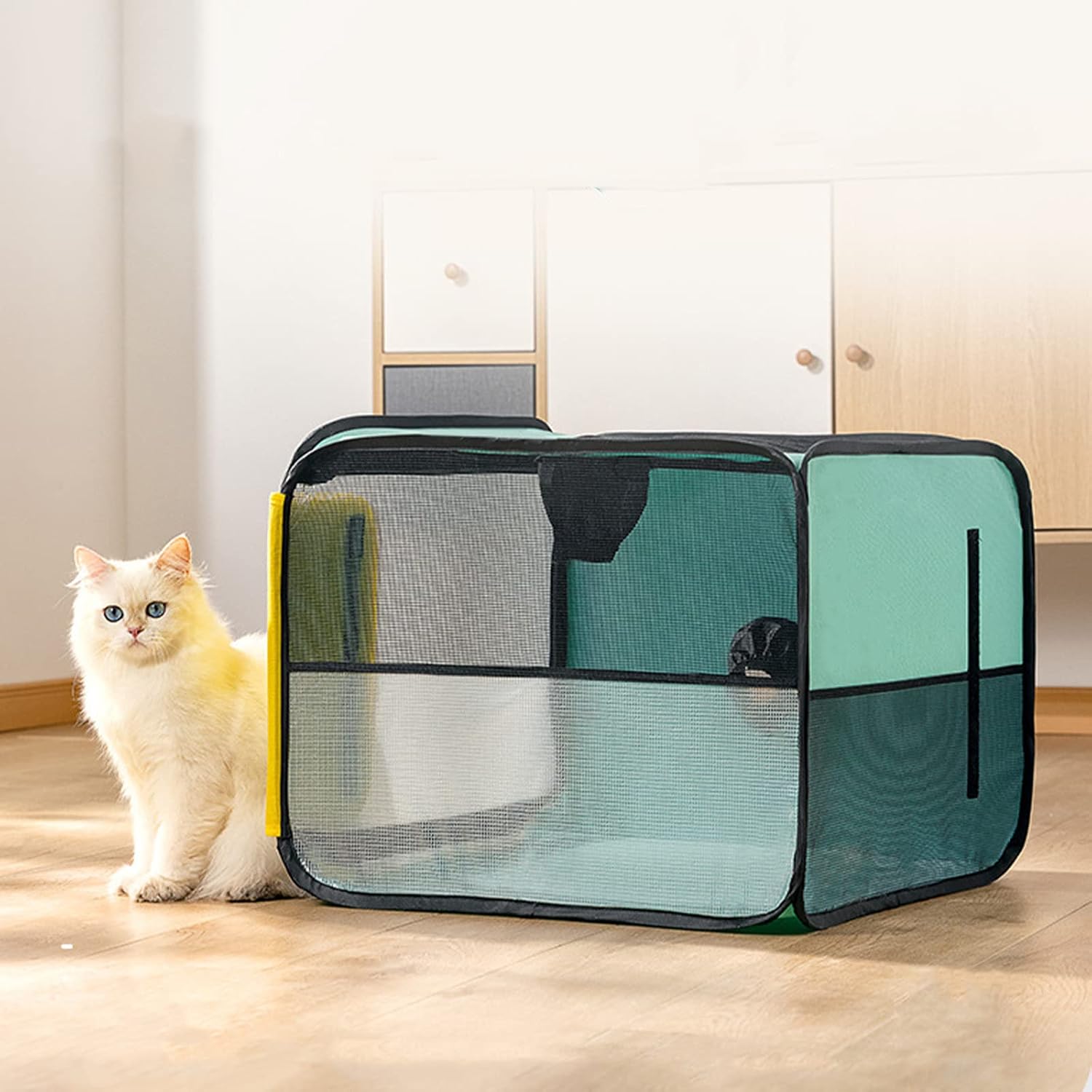 NZXVSE Collapsible Pet Drying Box, Portable Pet Dryer Cage Foldable ...