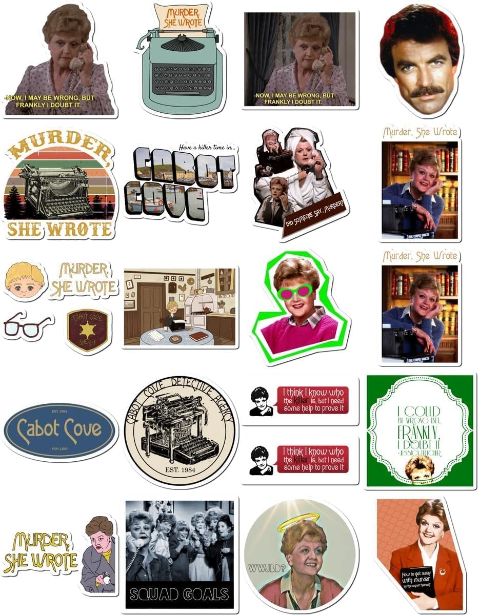 Amazon.com - 20 Pcs Value Pack Murder Decal SHE Sticker Wrote ...