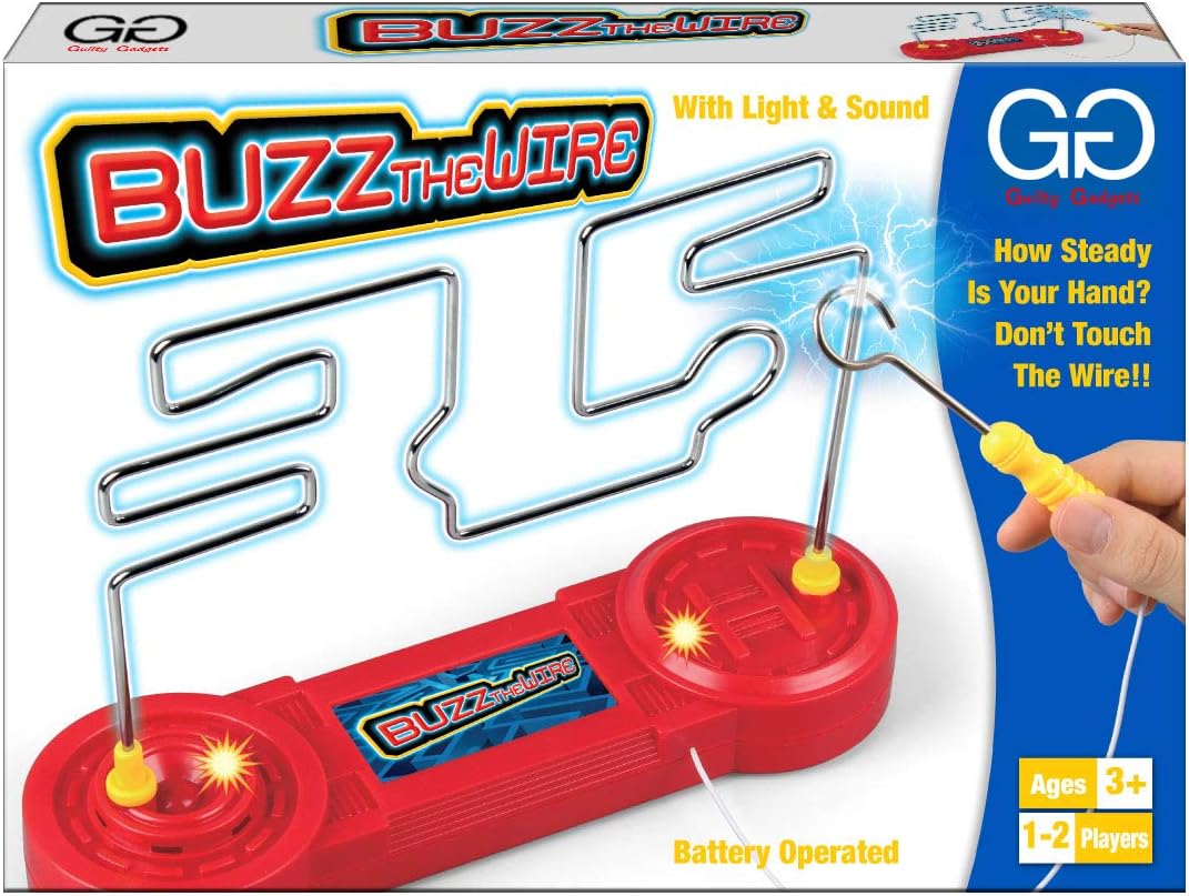 Guilty Gadgets BUZZ Super Nerve Game Wire Skill Maze Childrens Adults ...