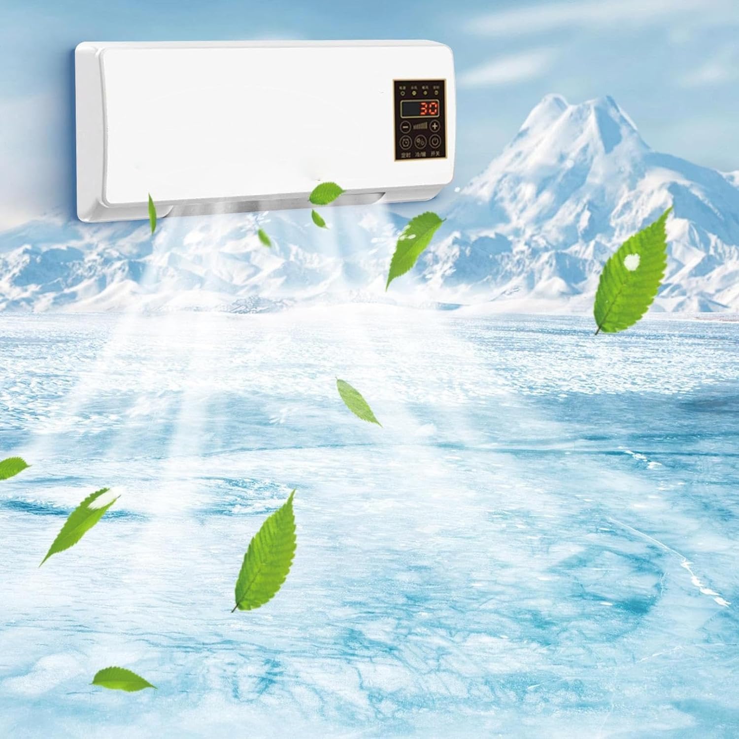 Wall Mounted Air Conditioner， Ductless Air Conditioning Fans with ...