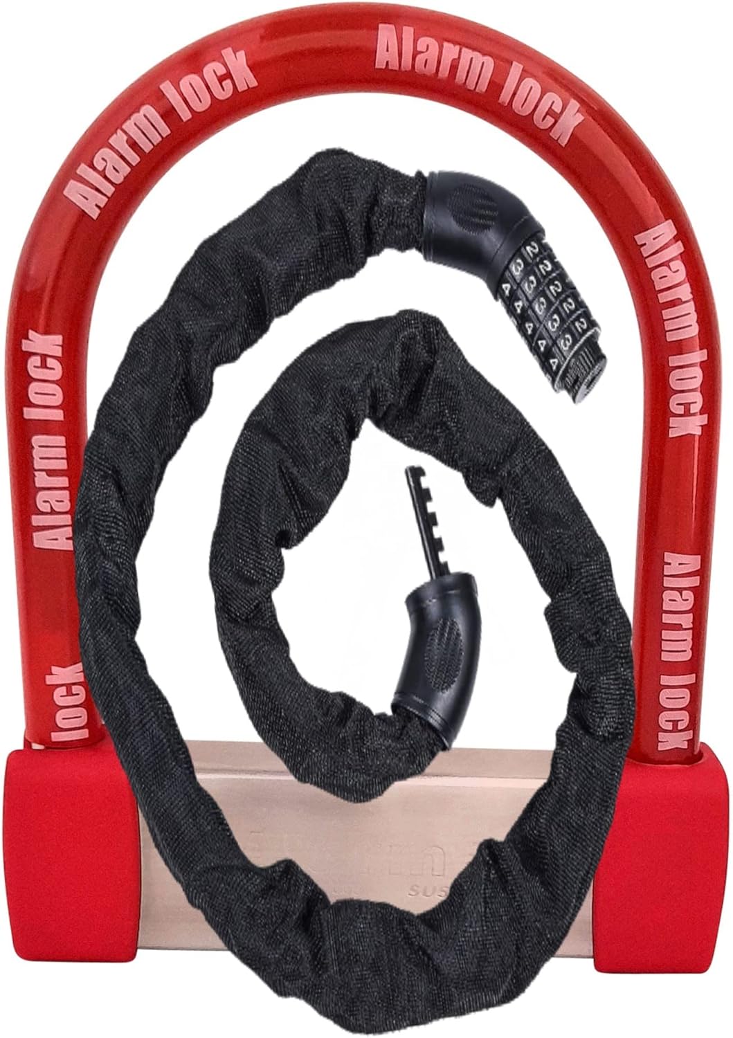 EnzZone Bike Lock Heavy Duty Anti Theft Alarm Bike U Lock 120db, 16mm ...