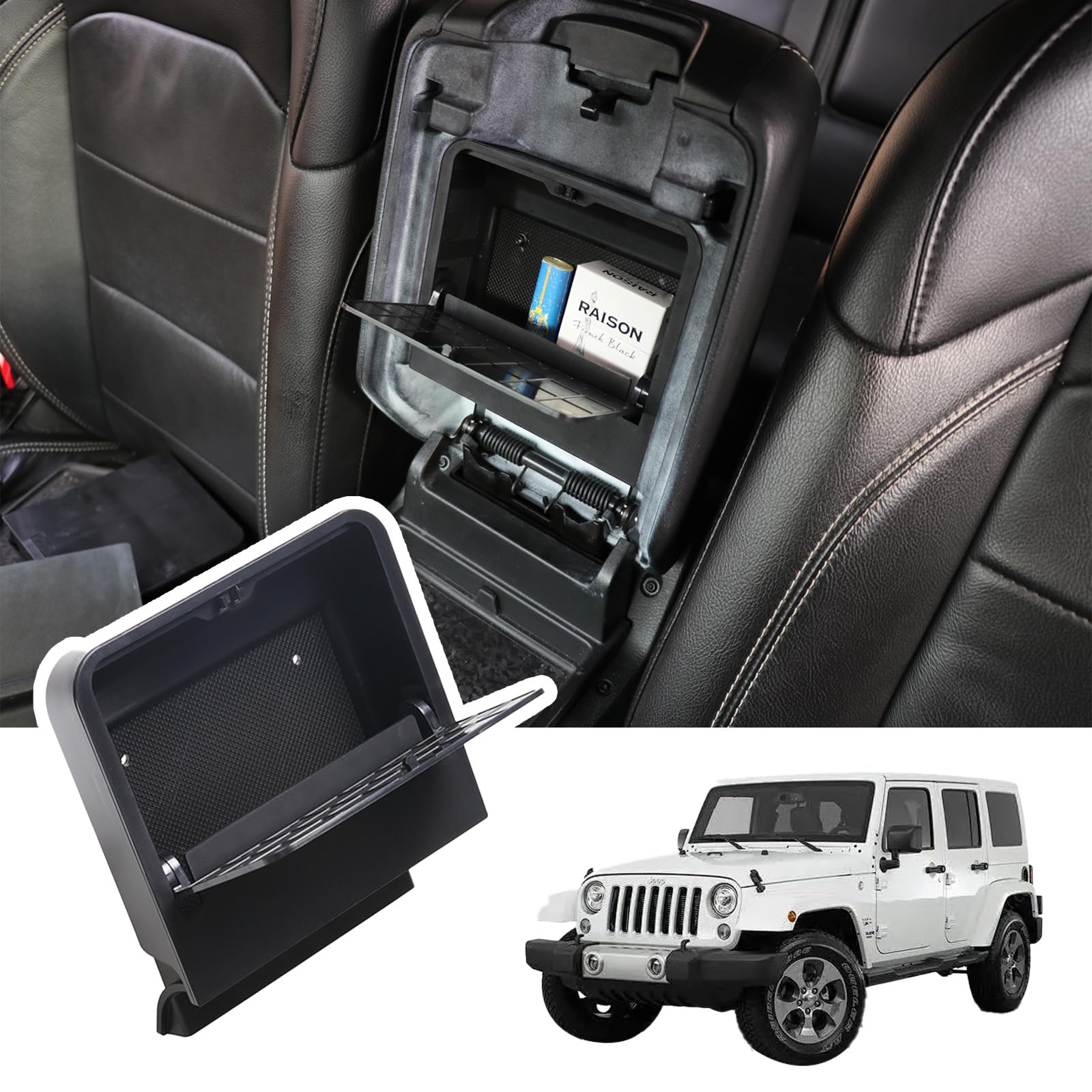 Amazon.com: West-xingzhe for Jeep Wrangler JL Center Console Armrest ...