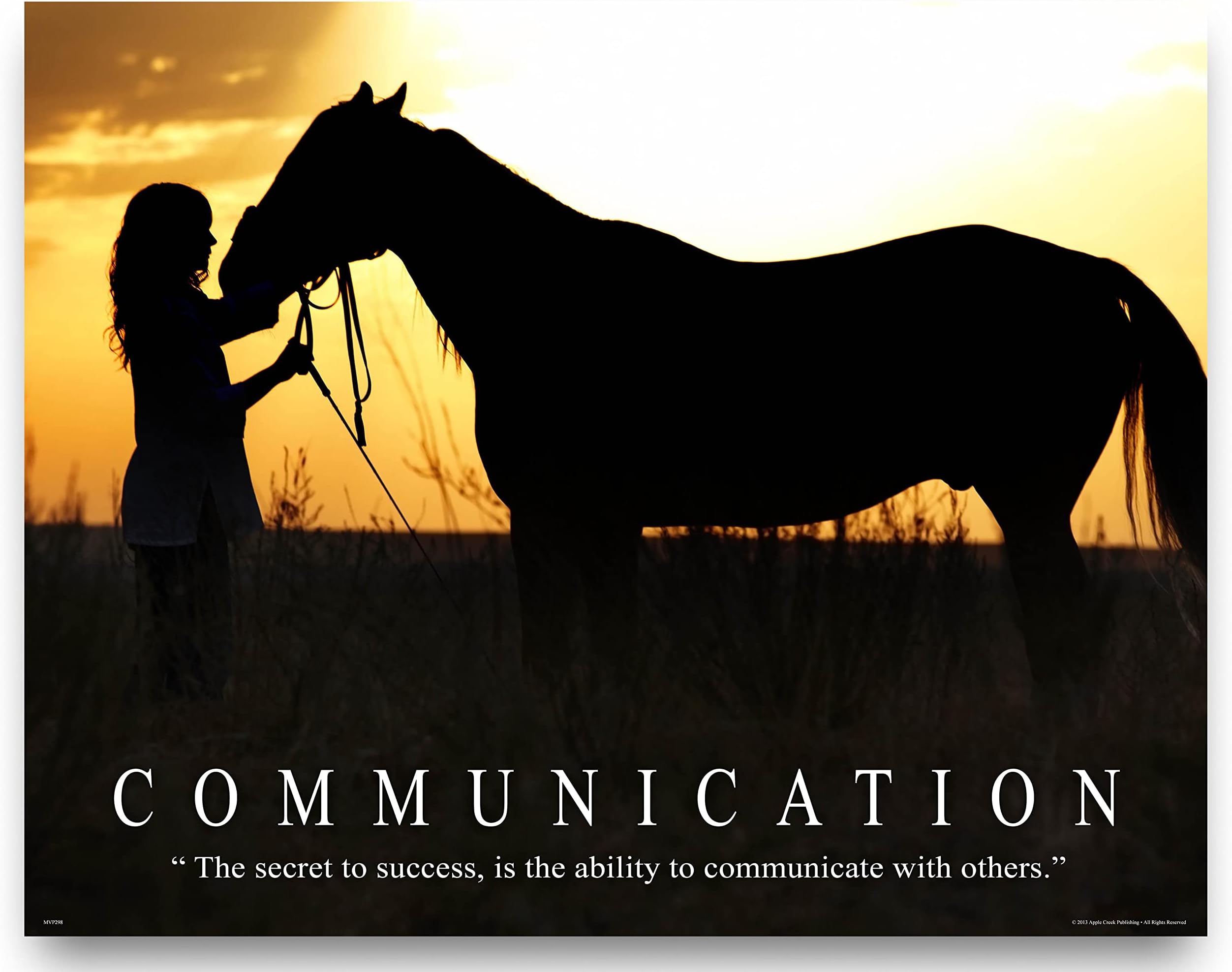 Amazon.com: Horse Motivational Poster Art Print 11x14 Cowboy Cowgirl ...