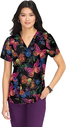 Amazon.com: KOI Planet 1075PR Women's Aria Scrub Top Dancing ...