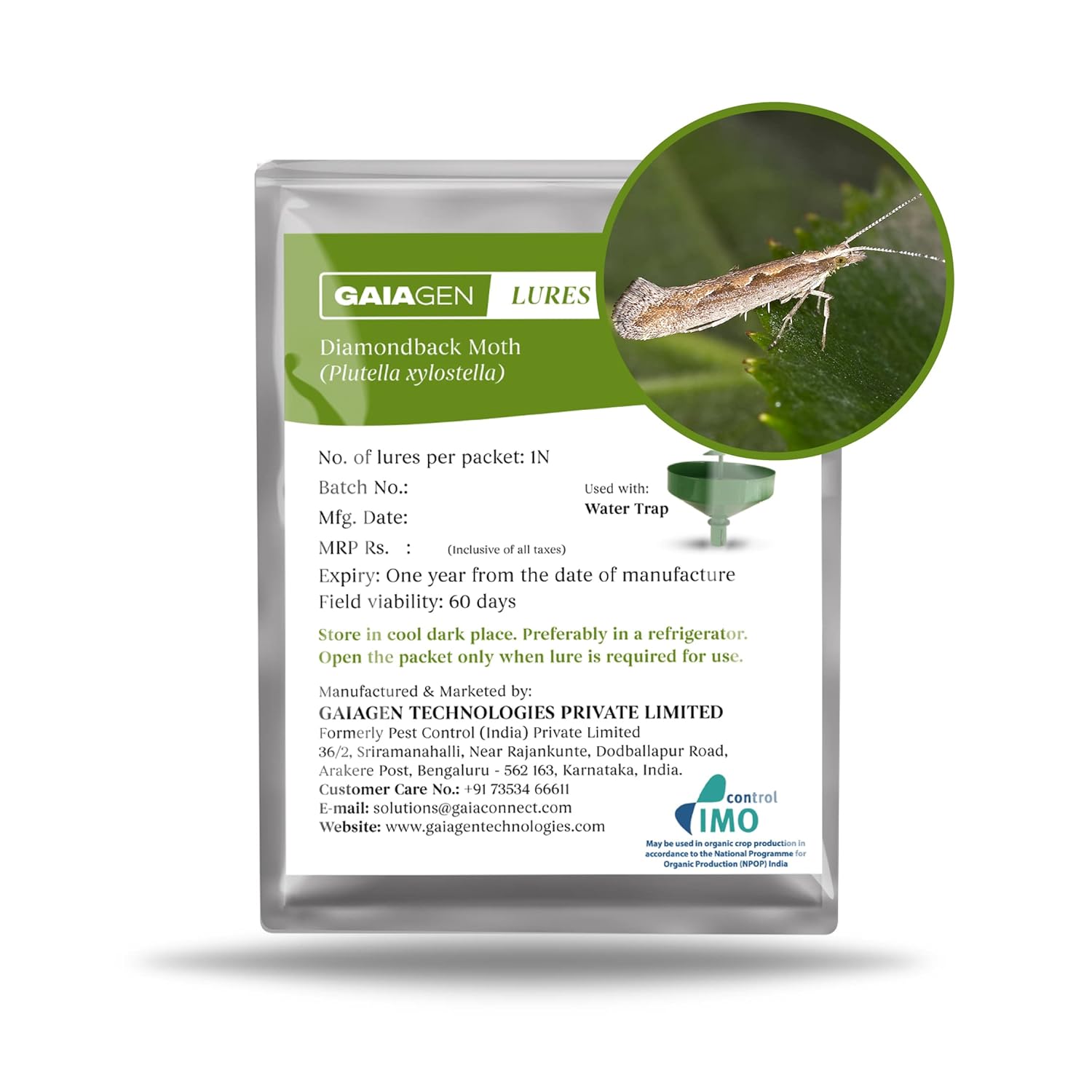 GAIAGEN DBM® Lure - Pheromone Lure for Diamondback Moth (Plutella ...