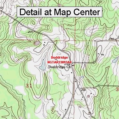Amazon.com: USGS Topographic Quadrangle Map - Doddridge, Arkansas ...