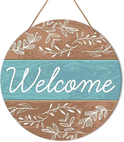 Amazon.com: Muktoujaumai Welcome Sign Front Door Decor, Boho Welcome ...