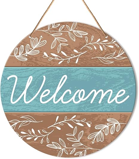 Amazon.com: Muktoujaumai Welcome Sign Front Door Decor, Boho Welcome ...