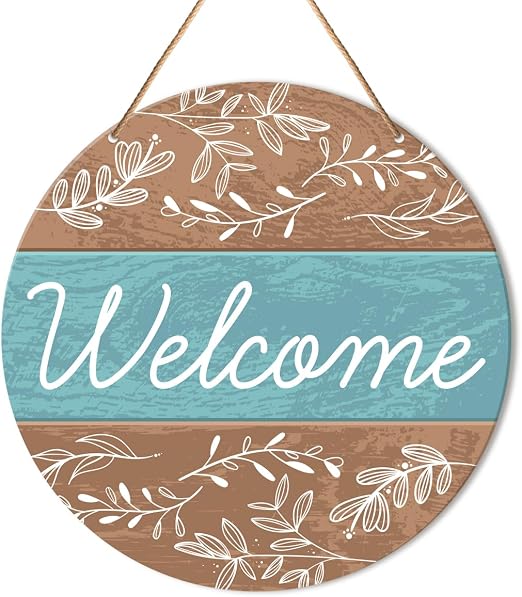 Amazon.com: Muktoujaumai Welcome Sign Front Door Decor, Boho Welcome ...