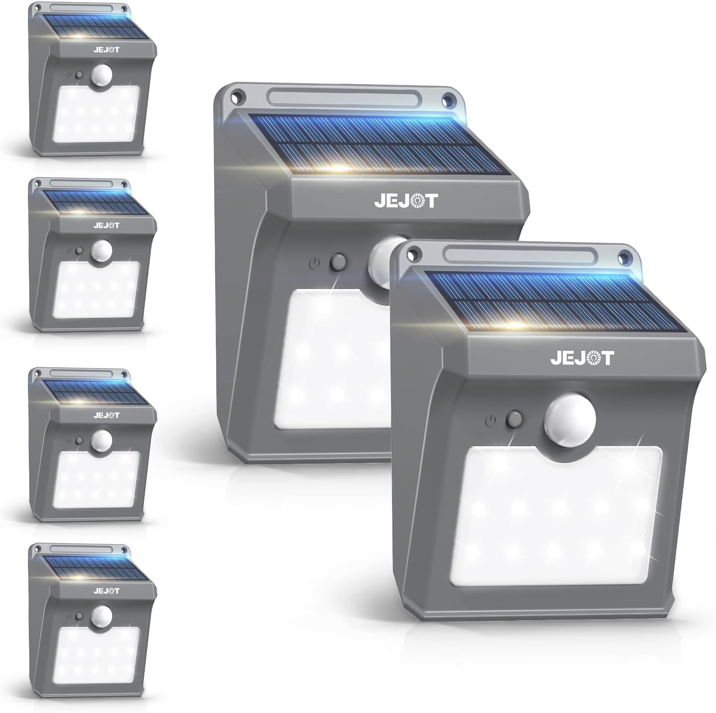 2 Pack Solar Motion Lights Outdoor, 3 Modes/100LED Solar Security ...