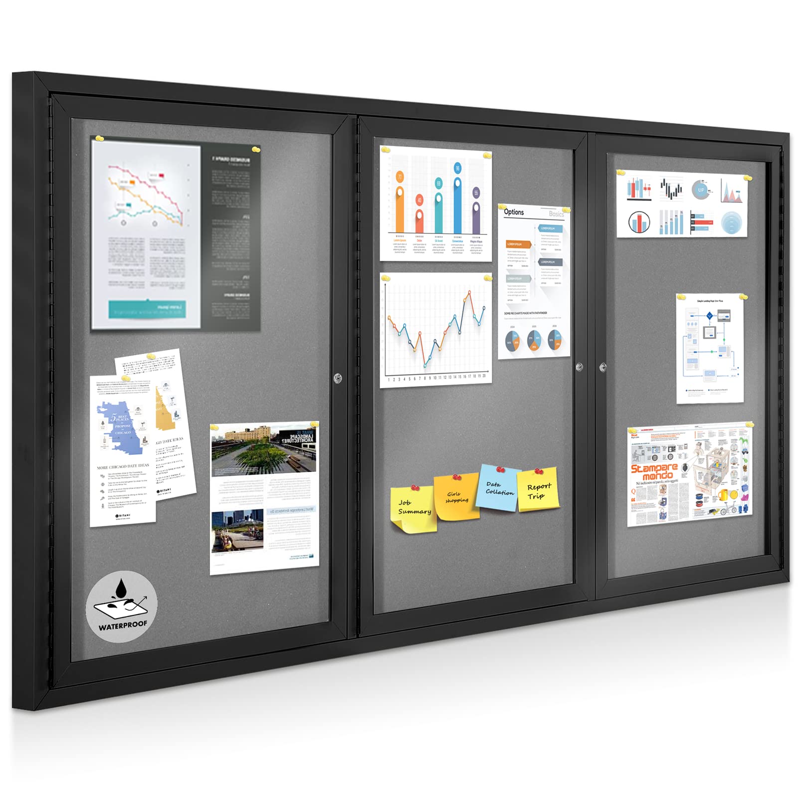 Non Glass Enclosed Bulletin Boards Enclosed Bulletin Boards | Enclosed