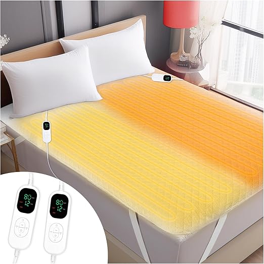 Amazon.com: Heated Mattress Pad, Electric Mattress Pad Full Size 75'' x ...