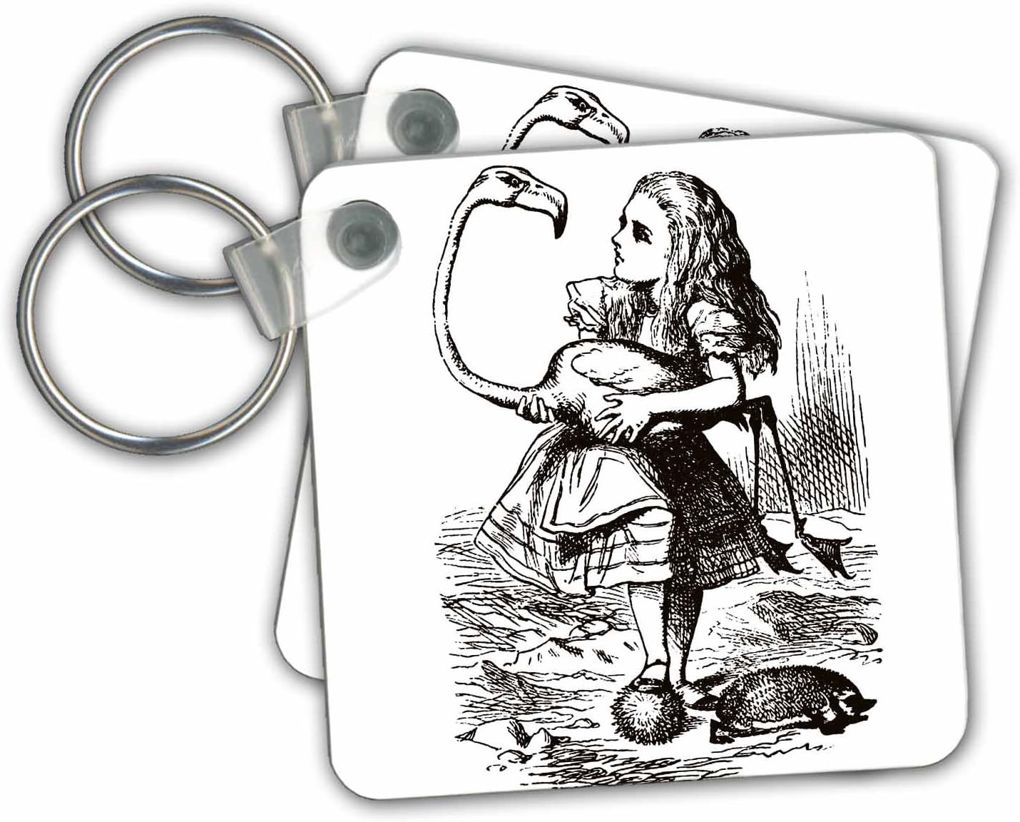 Amazon.com: Alice in Wonderland Alice - Key Chains, 2.25 x 2.25 inches ...