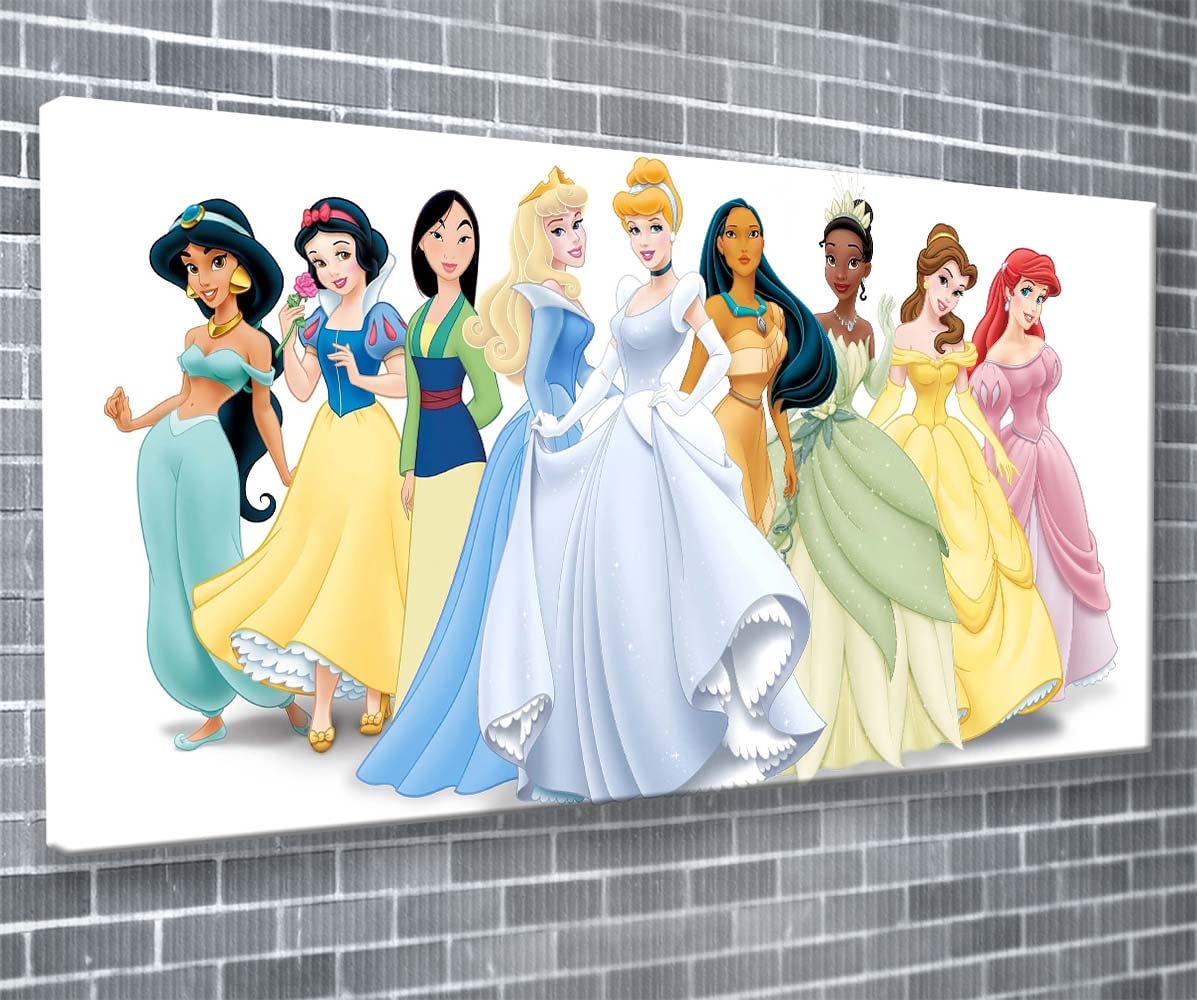 Princesses Ariel Jasmine Mulan Tiana Pocahontas Cinderella Snow White Bella