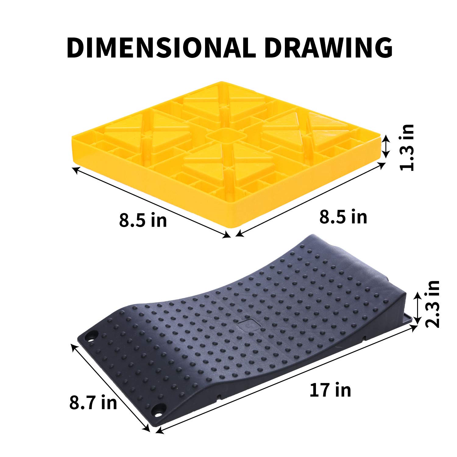 Snapklik.com : Homeon Wheels RV Leveling Blocks One Top Tire Wheel ...