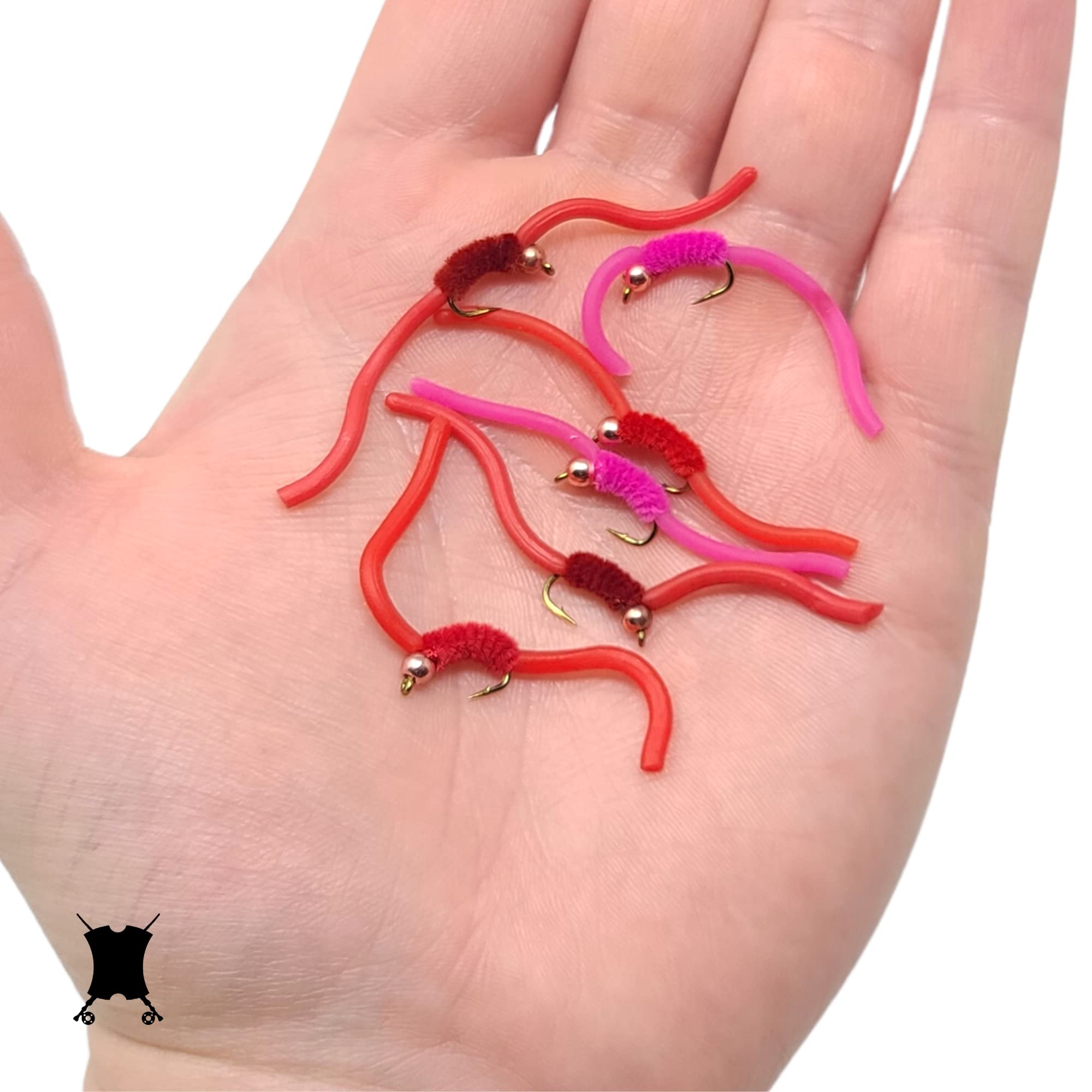 Snapklik.com : The Fly Crate Improved San Juan Squirmy Wormy Trout Worm Fly Assortment