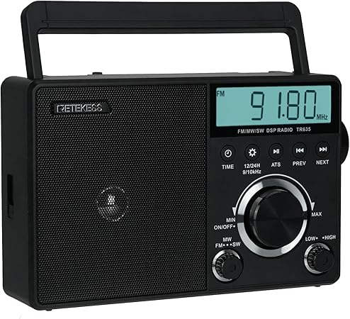 Amazon.com: Retekess TR635 Portable Digital Radio,AM FM Shortwave ...