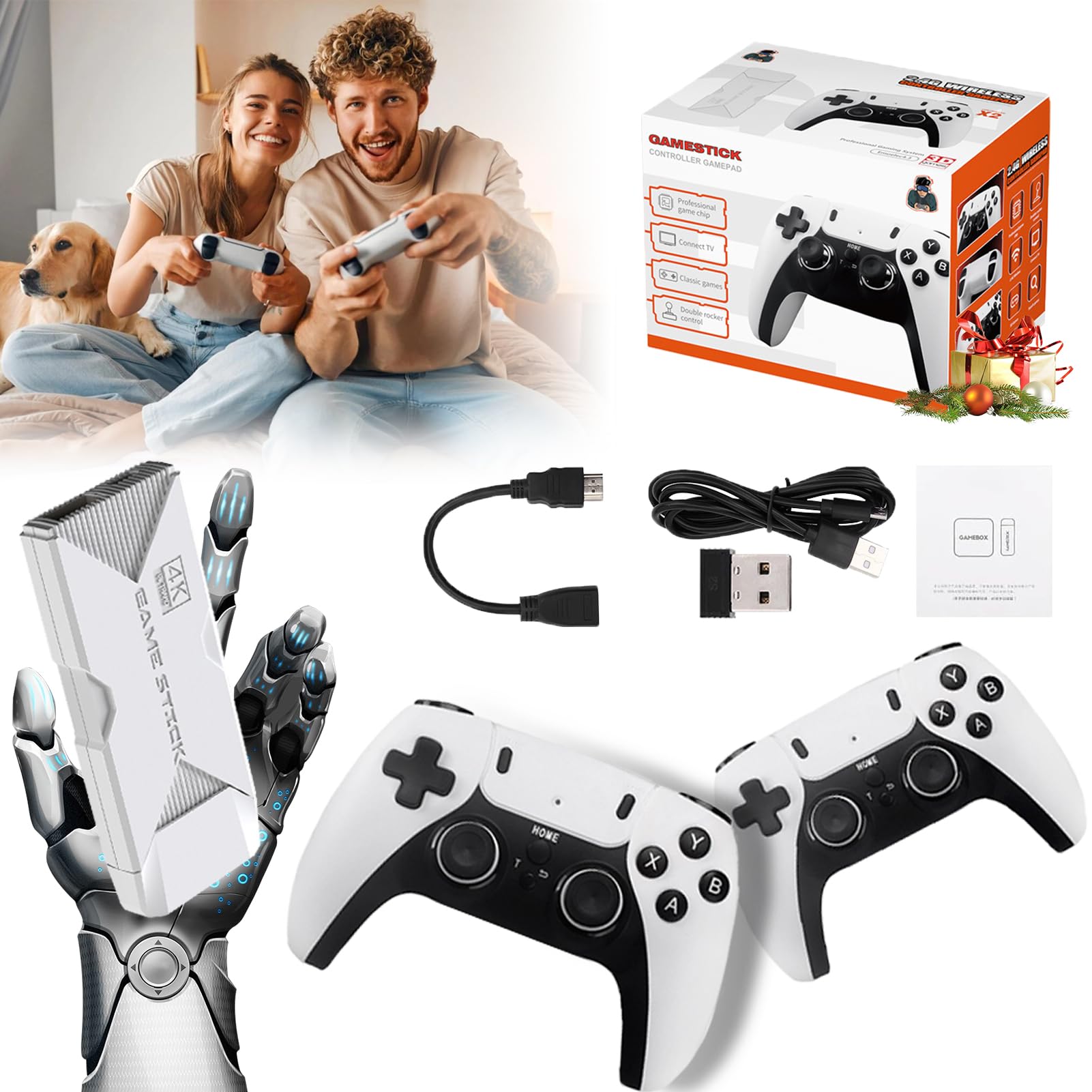 Buy Best Retro Stick, 2025 New Generation 4k HD HDMI Plug & Play Tv Video Retro Gaming Stick ...