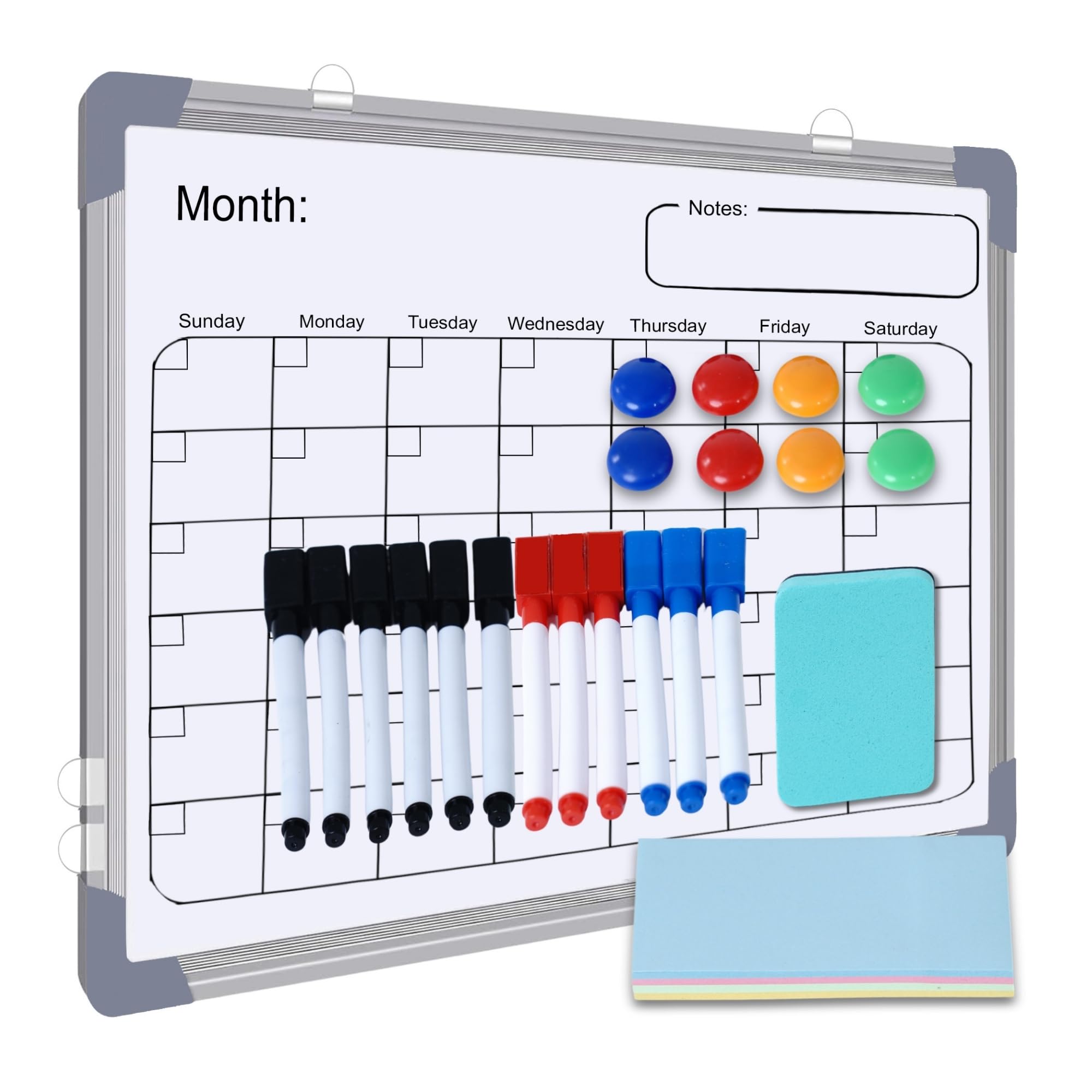 Amazon.com : White Board Calendar Dry Erase - Magnetic Whiteboard for ...