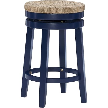 Amazon.com: Powell Furniture Linon Maya 25" Wood Swivel Counter Stool ...