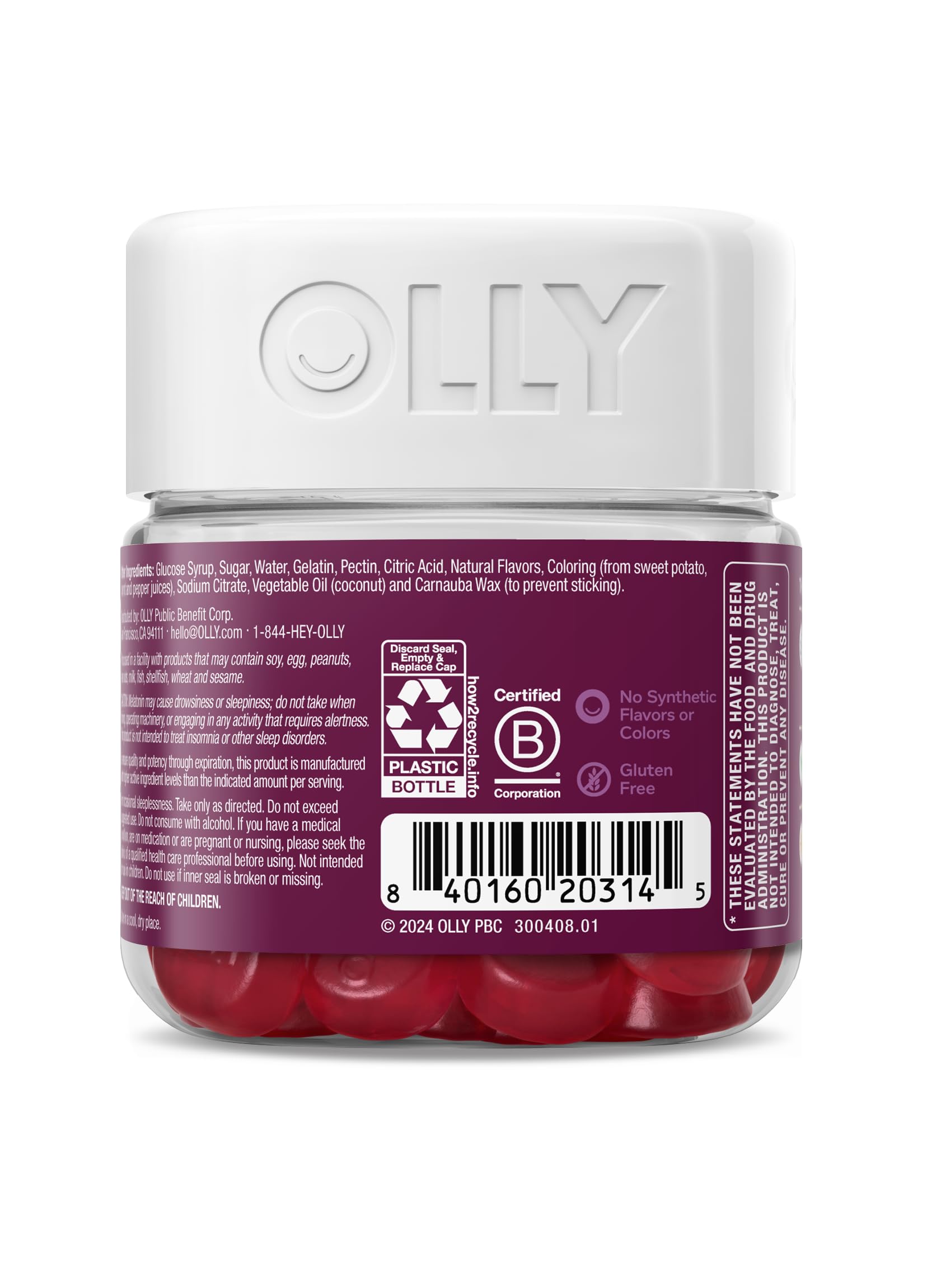 Snapklik.com : OLLY Sleep Gummy, Limited Edition, Melatonin, L-Theanine ...
