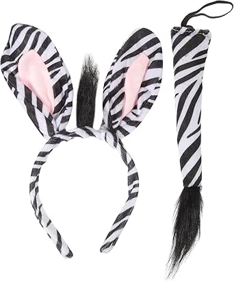 Amazon.com: Beaupretty 1 Set Zebra Costume Accessory Set Zebra Ears ...