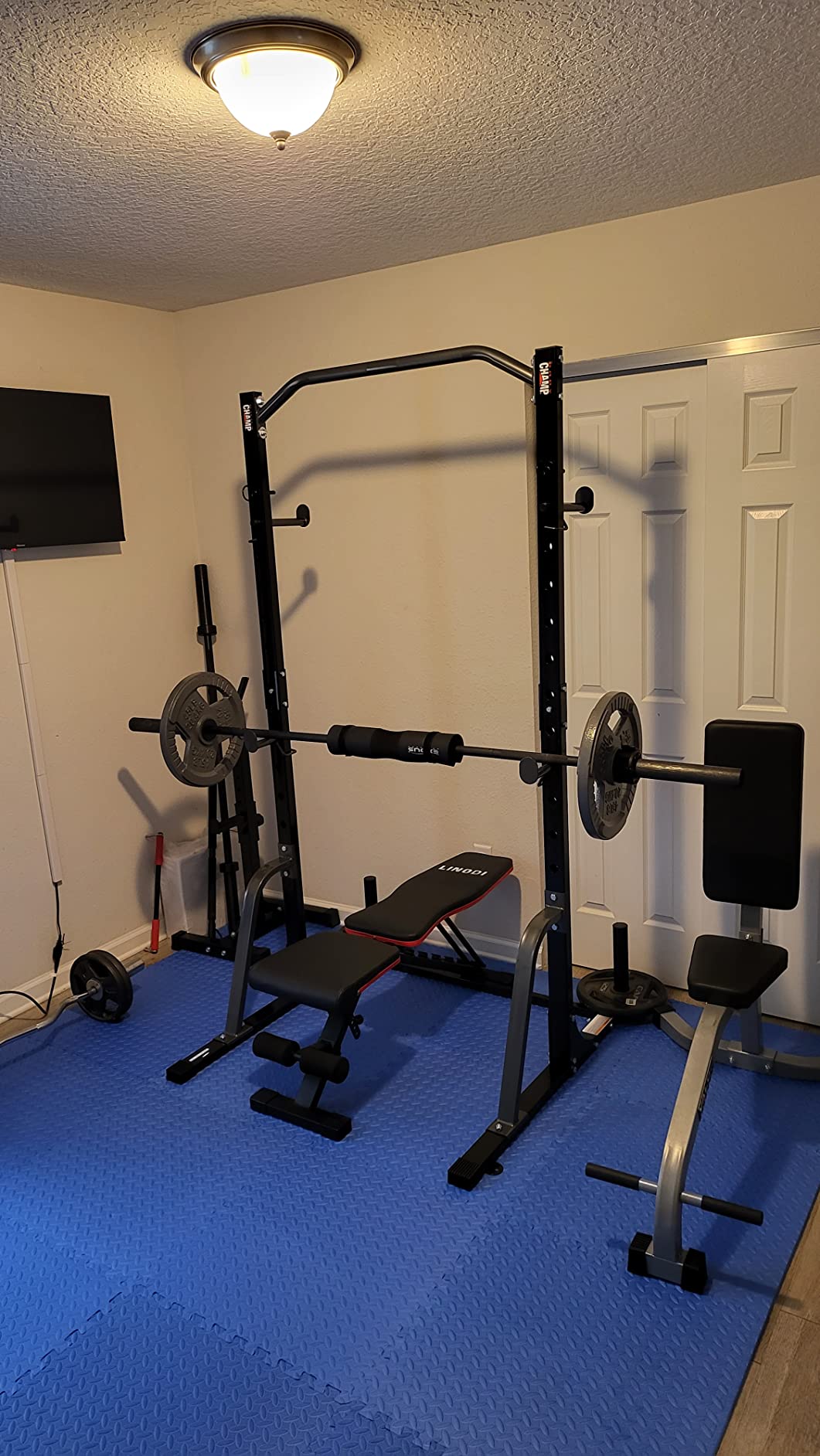 $30/mo - Finance Body Champ Power Rack System Adjustable Squat Rack ...