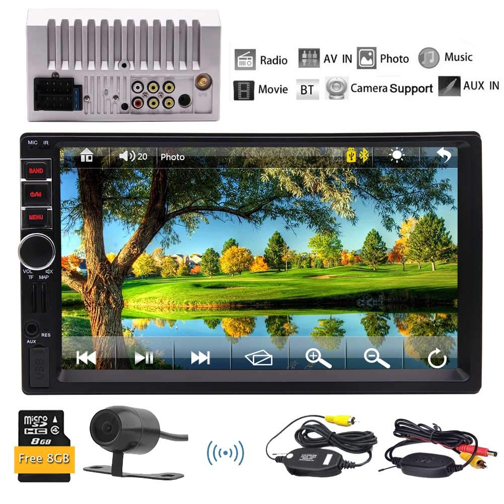 Buy Car Wireless Rear View Camera + 7 inche Double Din GPS Navigation ...