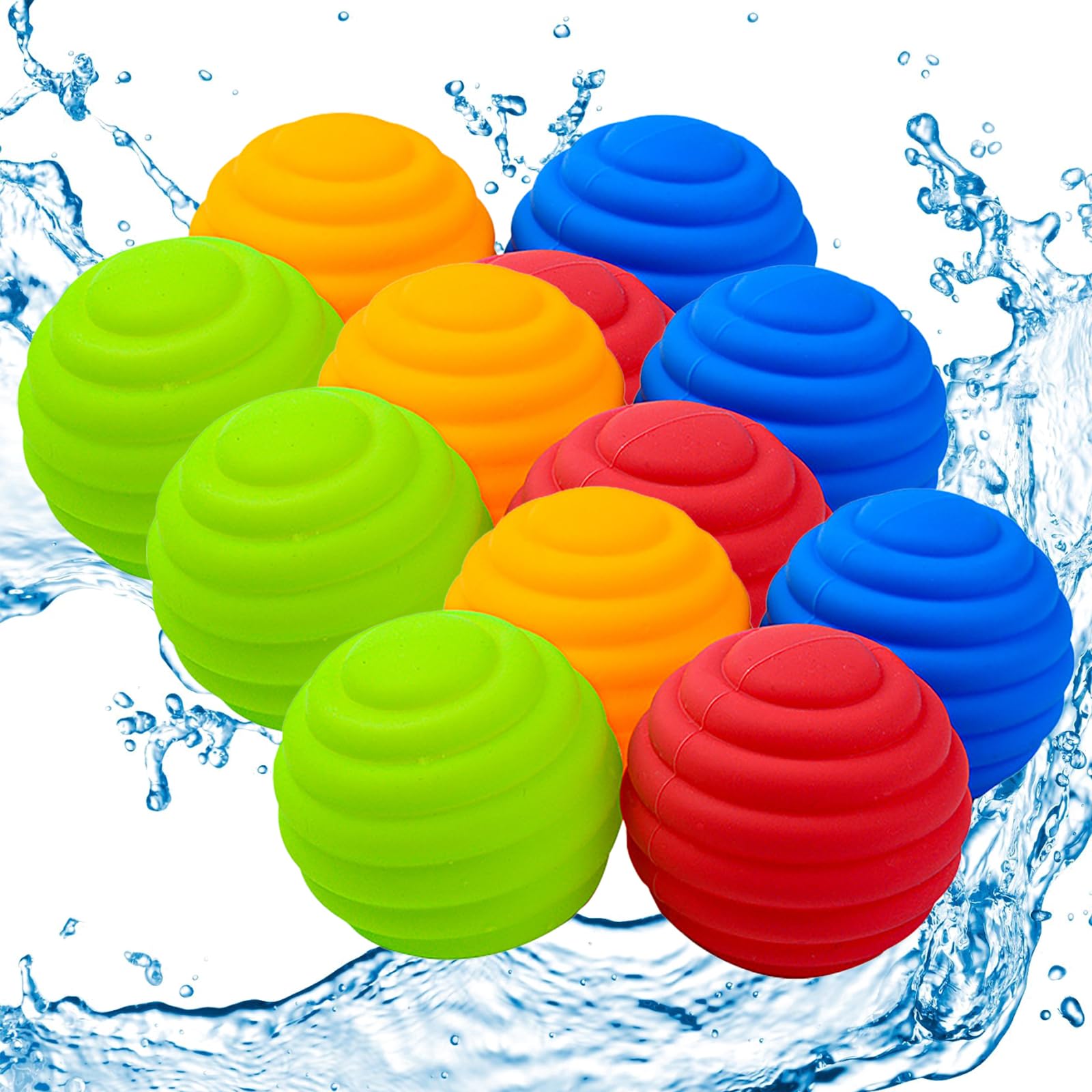 Amazon.com: FantasyDay Reusable Water balloons, Silicone Self Sealing ...