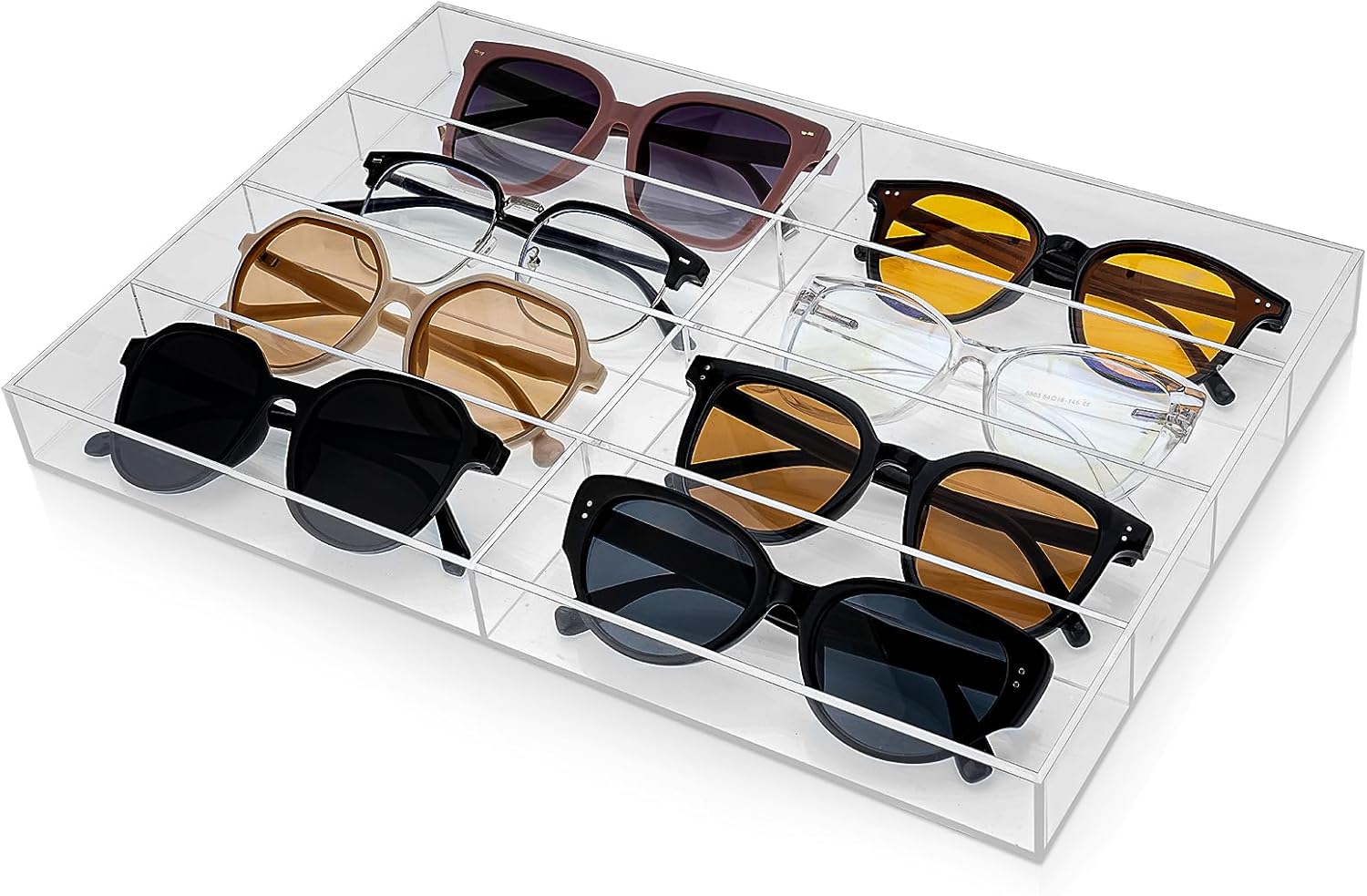 Amazon.com: Ceuku Acrylic Sunglass Organizer Clear Eyeglass Display ...
