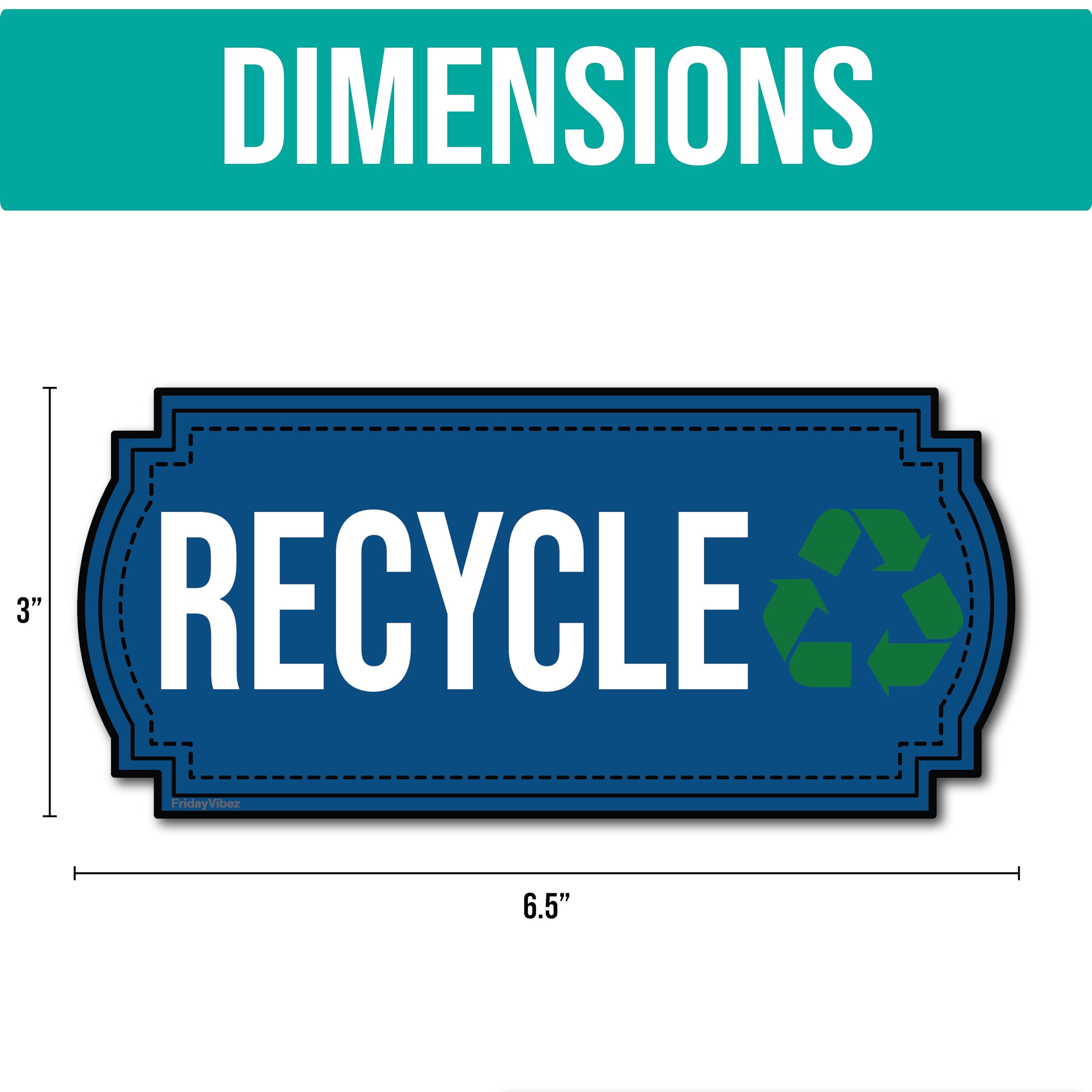 Snapklik.com : Recycle And Trash Magnets For Kitchen Cans And Recycling ...