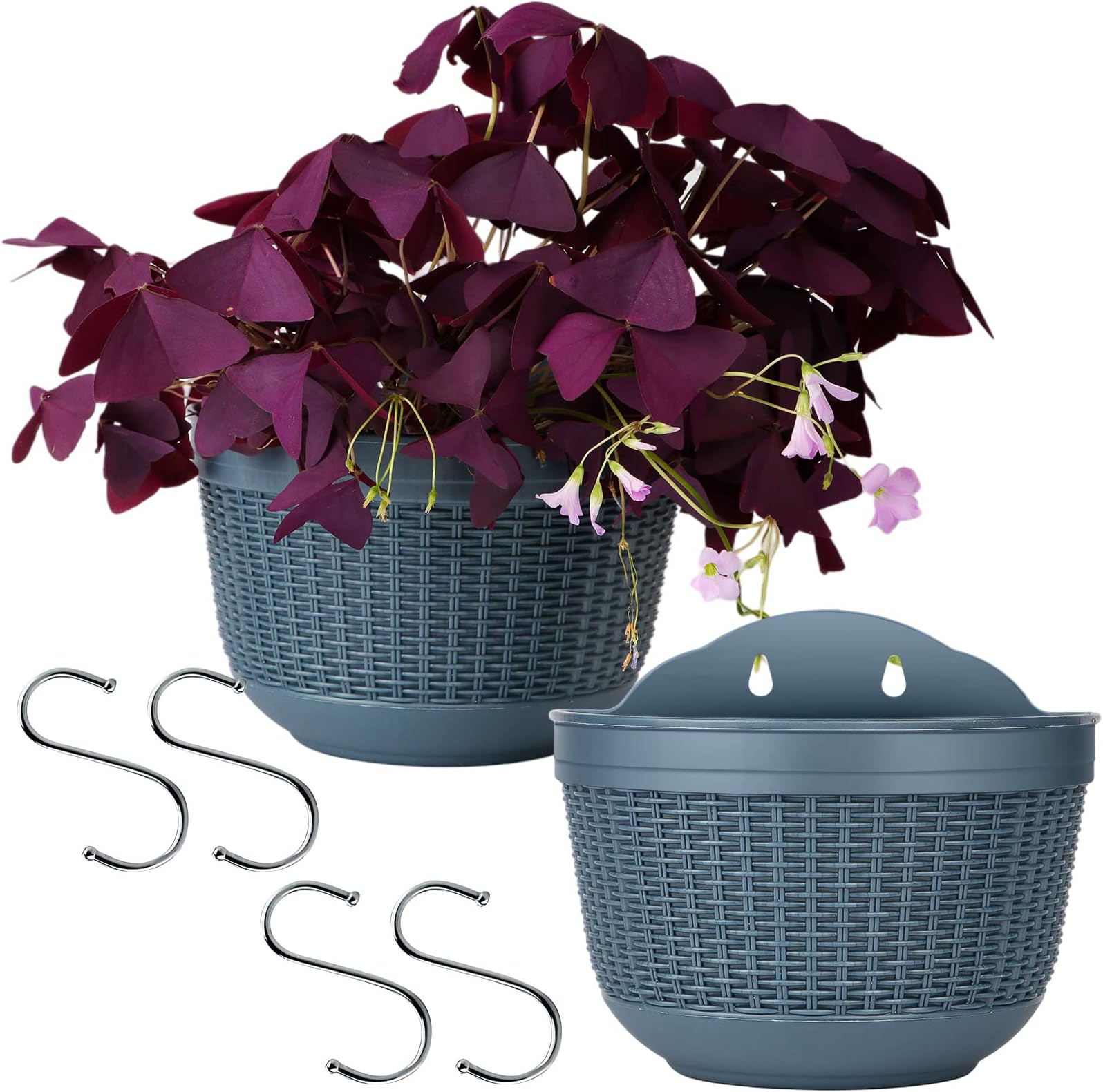 Esschert Design AC04 18 x 28 x 12cm Ceramic Wall Flower Pot - Multi ...