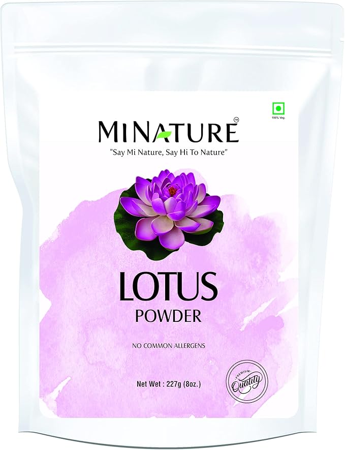 Amazon.com: Lotus Powder by mi Nature | Lotus Flower Powder | Nelumbo ...