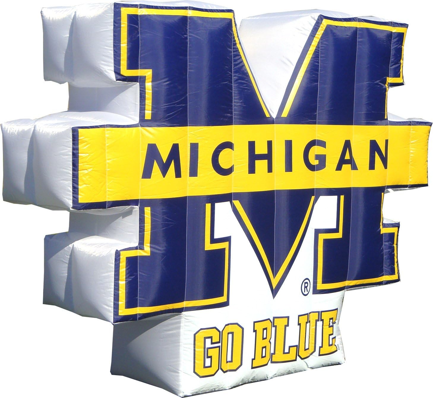 Amazon.com : NCAA Michigan Wolverines Split M Inflatable Lawn ...