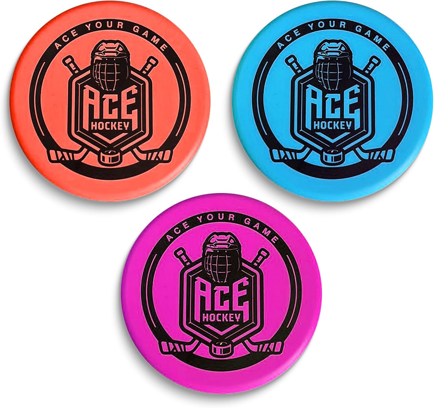 Amazon.com: ACE HOCKEY Foam Pucks - Set of 3 Indoor Knee Hockey Pucks ...