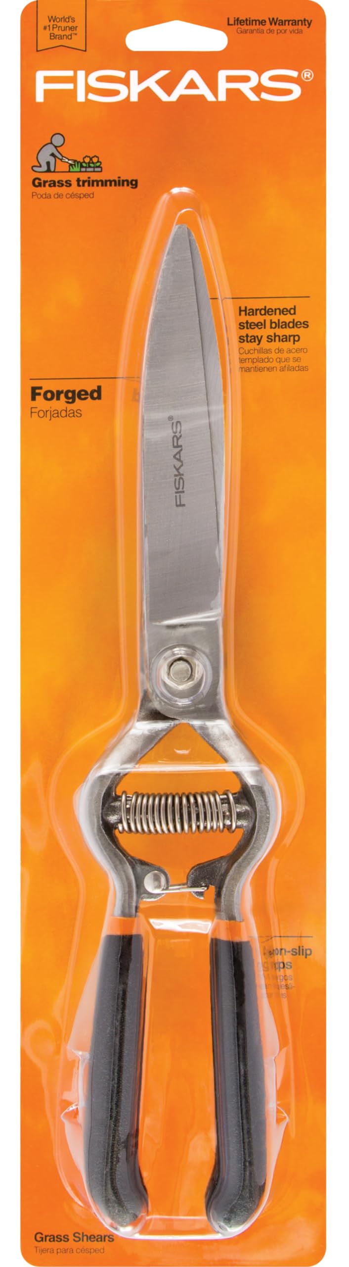 Amazon.com : Fiskars 392230-1004 Forged Grass Shears, Black : Hand ...