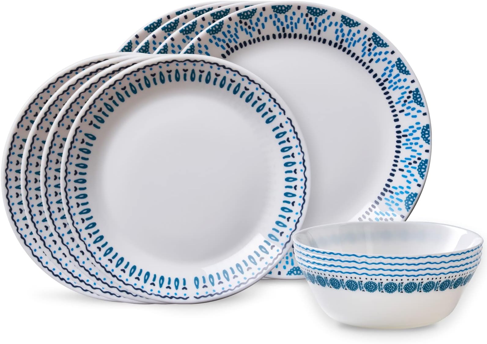 Amazon.com | Corelle Livingware 16-Piece Set, Service for 4, Casa Flora ...