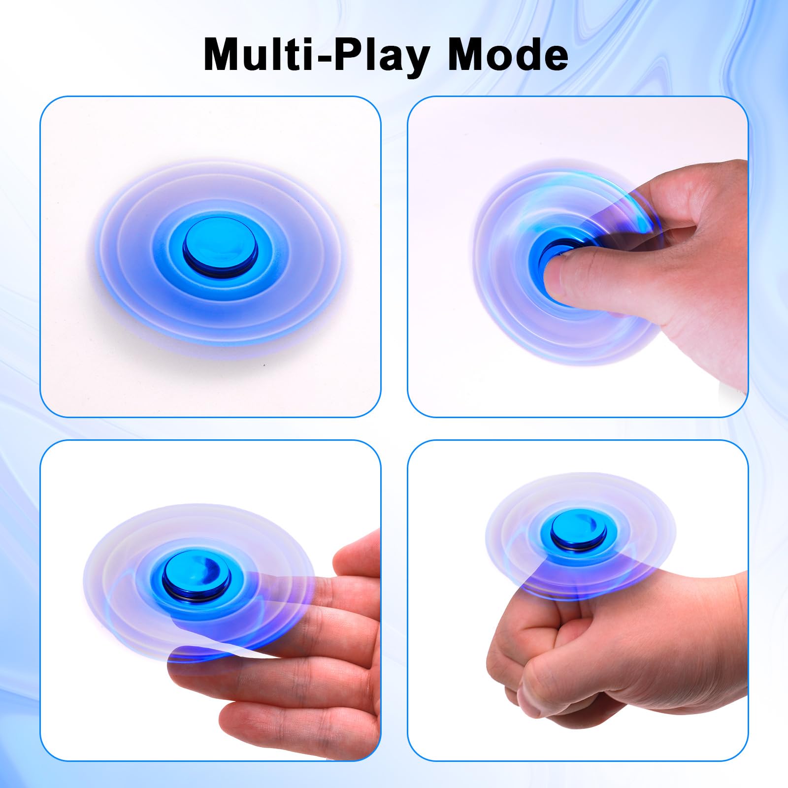 SCIONE 3PCS Fidget Spinner Sensory Hand Fidget Toys, Anxiety Stress ...