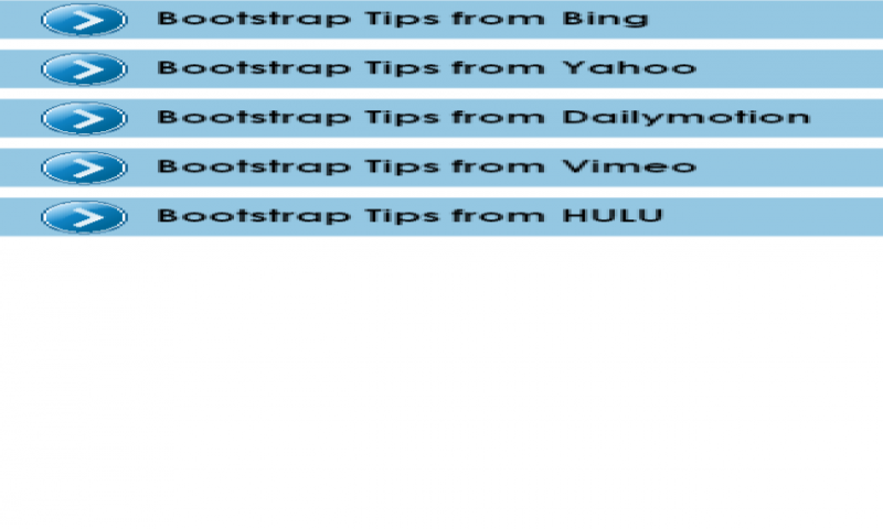 Aplicación Bootstrap Tips en Amazon Appstore
