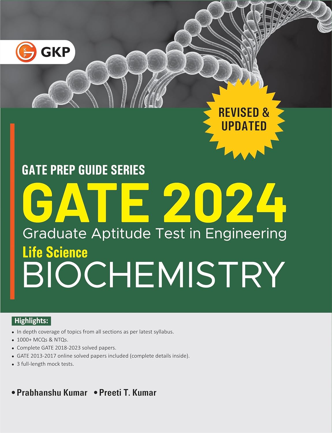 Buy GATE 2024 : Life science - Biochemistry - Guide by Dr. Prabhanshu ...