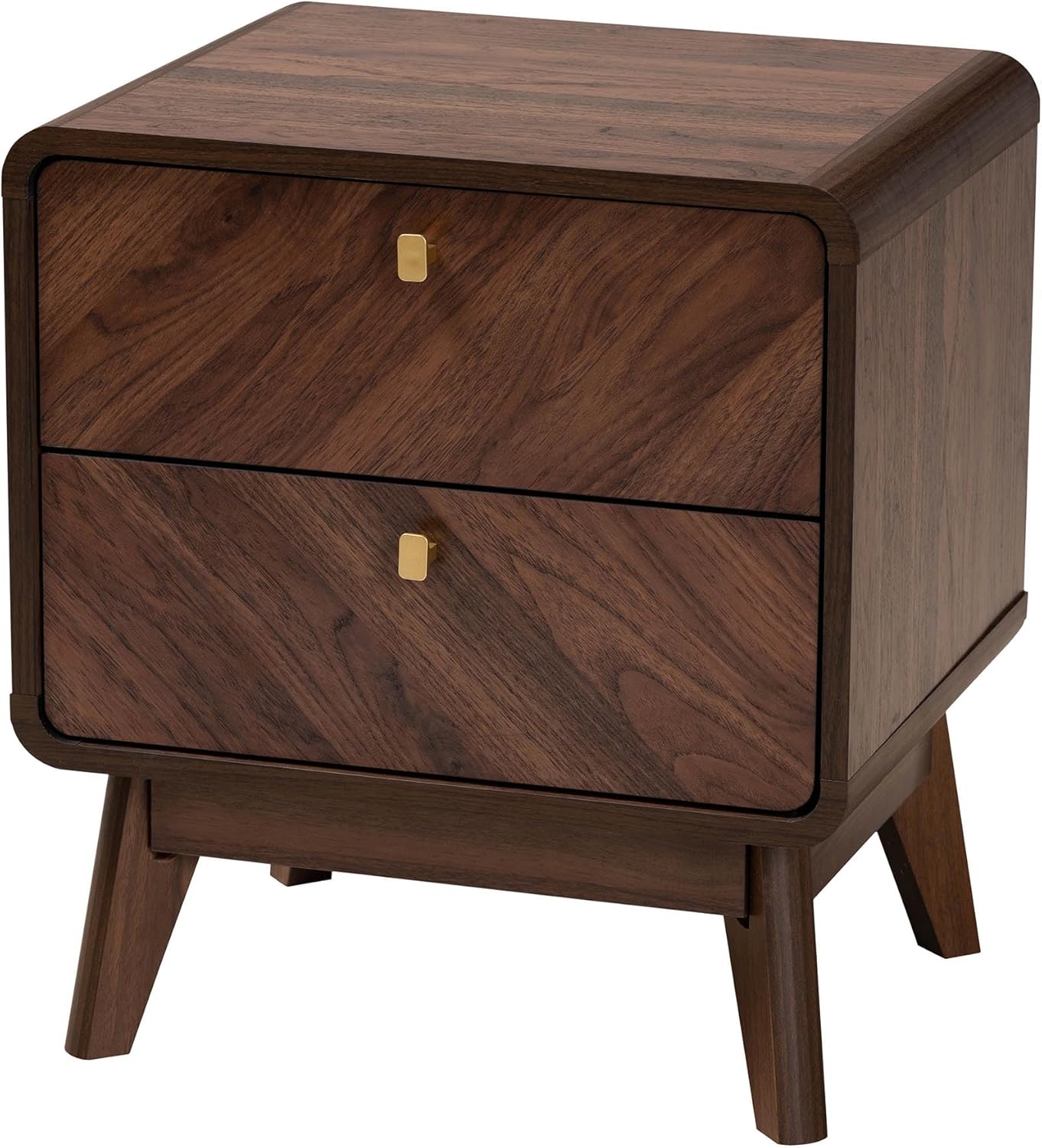 Amazon.com: Baxton Studio Markell Mid-Century Transitional Walnut Brown ...