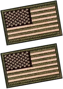 Amazon.com: Tactical Patches of USA US American Flag, with Hook and Loop for Backpacks Caps Hats ...