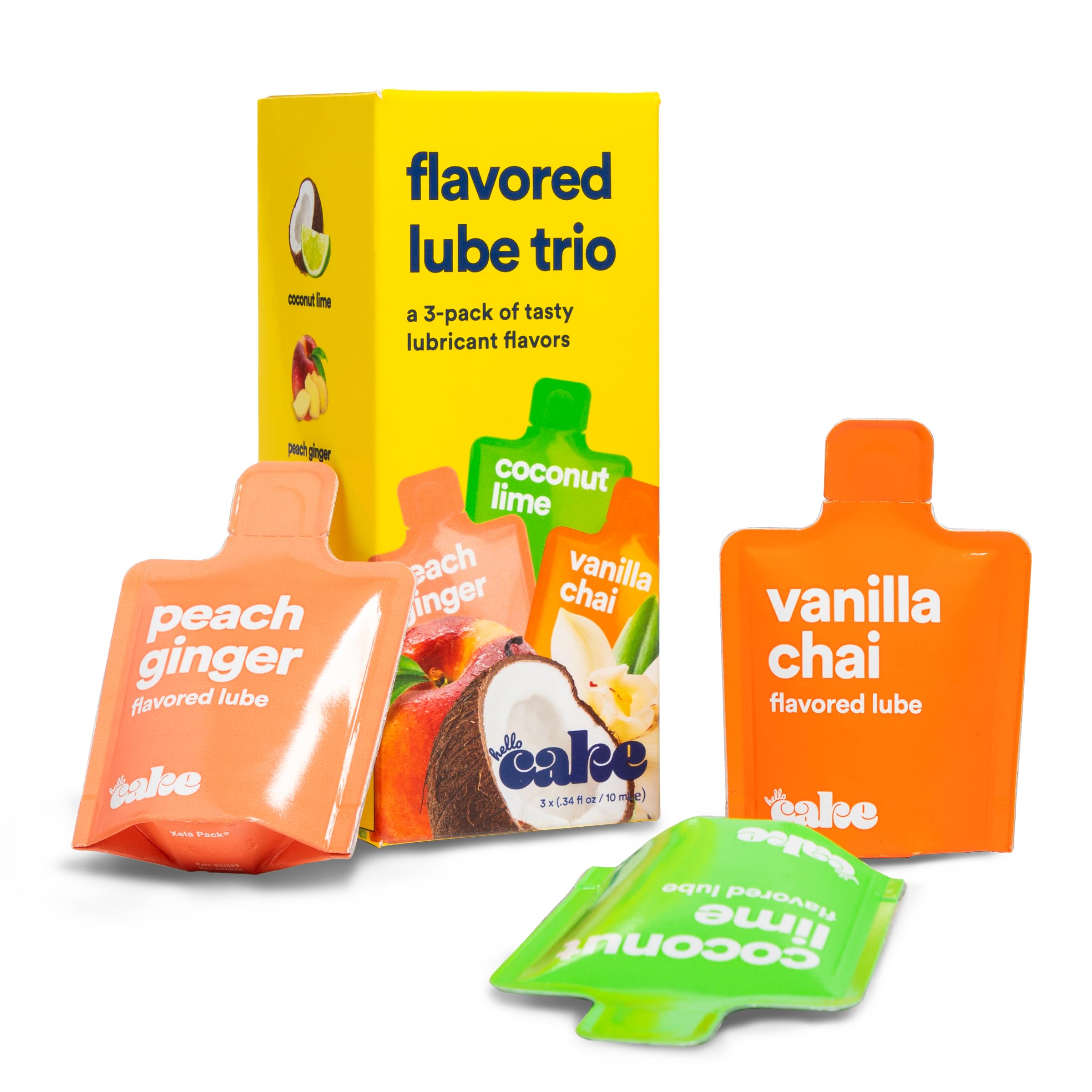 Amazon.com: Hello Cake Flavored Lube Trio Sample Pack, Water-Based ...