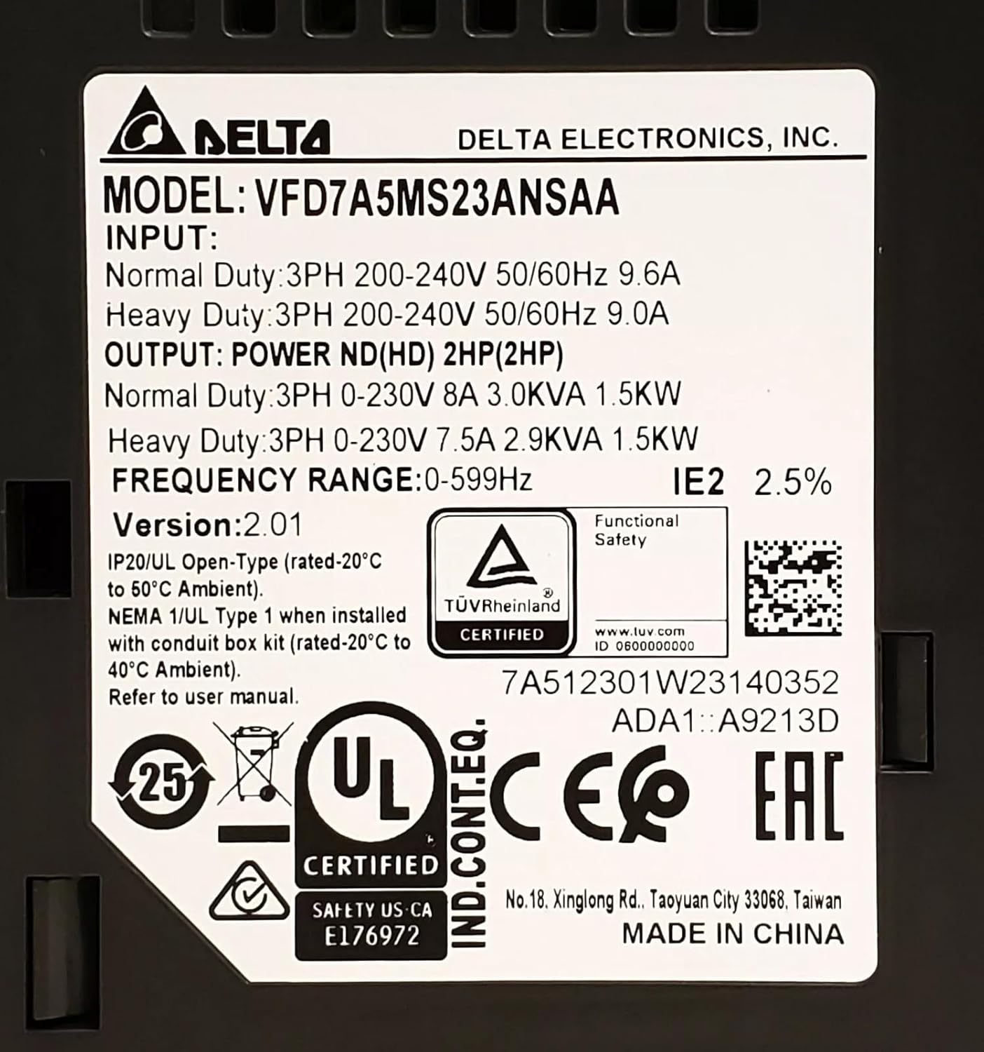 Delta MS300 Series Variable Frequency Drive User Manual