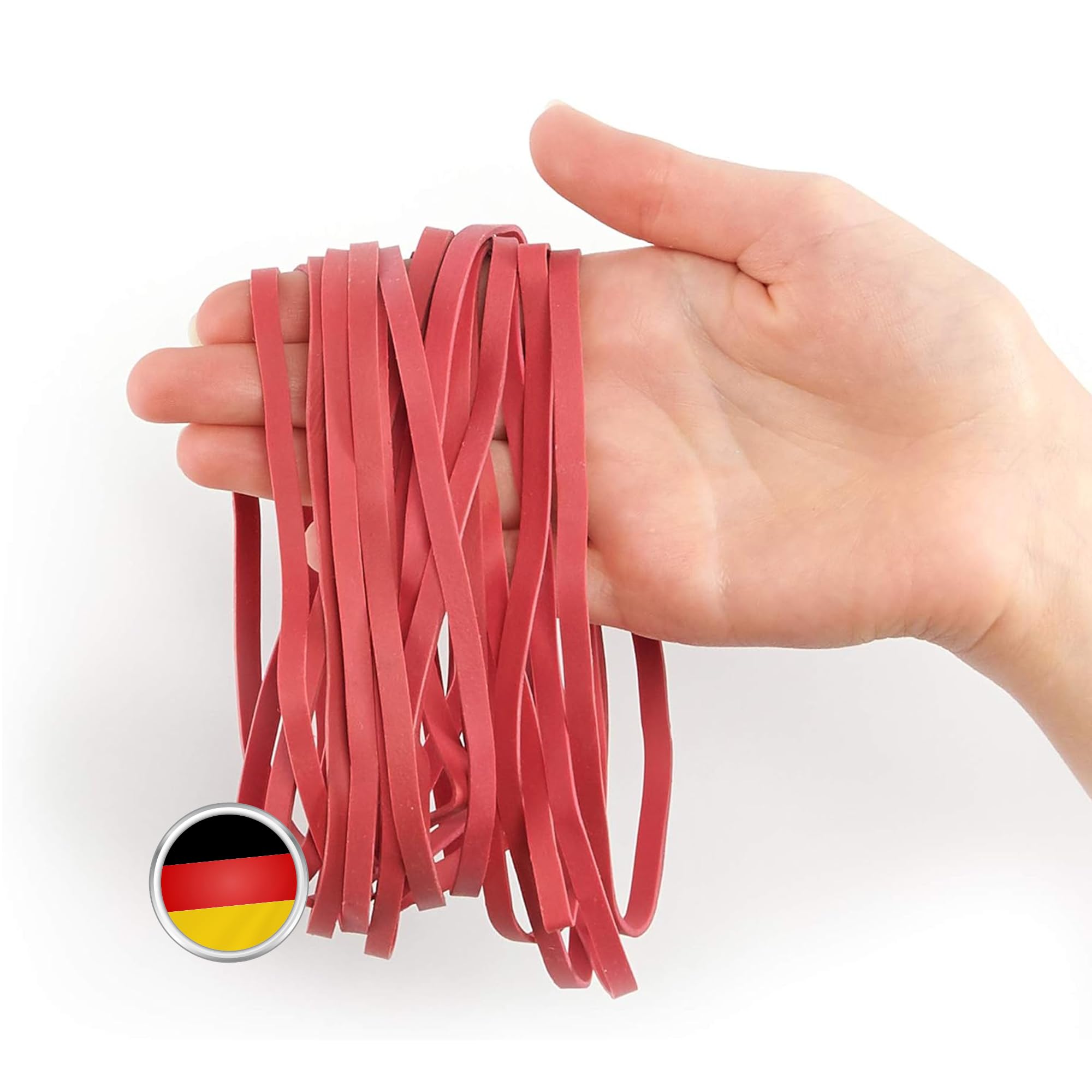 50 elastische große Gummibänder 5mm breit, rund, stabil ...
