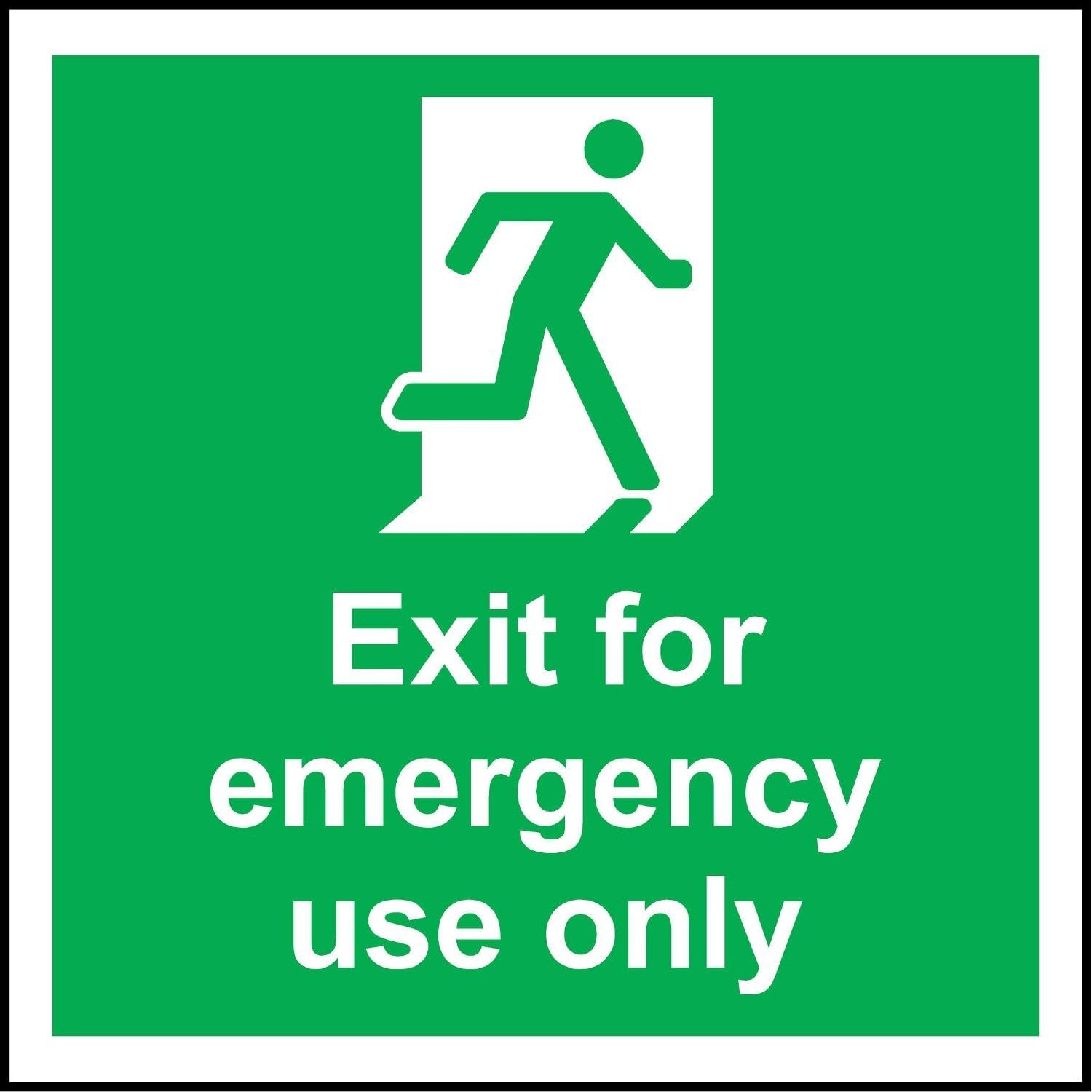 Emergency torch safety sign - Self adhesive sticker (100mm x 150mm ...