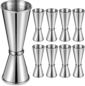 Amazon.com: 8 Pcs Jigger for Bartending, Double Cocktail Japanese Bar Jiggers 2 oz 1 oz, 304 ...