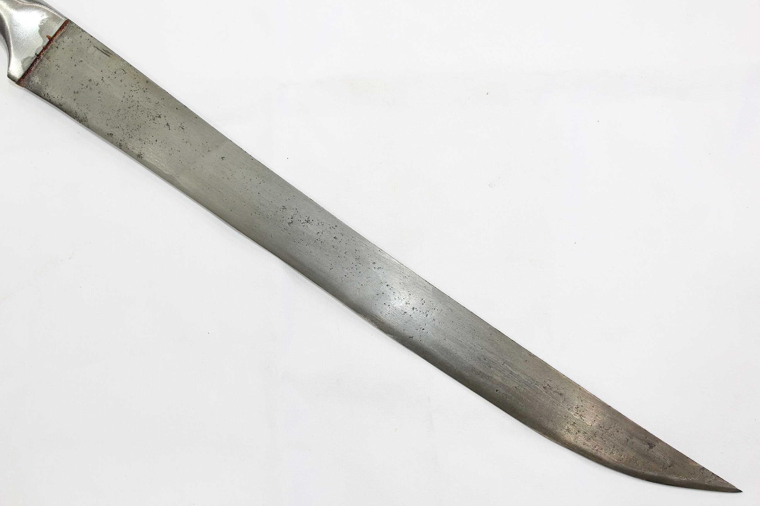 Antique Curved Dagger Old Curved Blade Dagger Isolated Stock Photos
